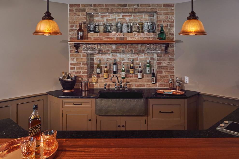 Classic Basement Bar - Akron, PA - Traditional - Home Bar ...