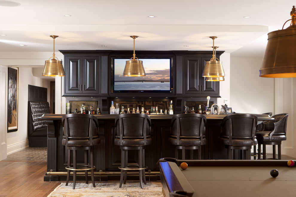 Classic White Kitchen - Traditional - Home Bar - Toronto - by Chervin ...