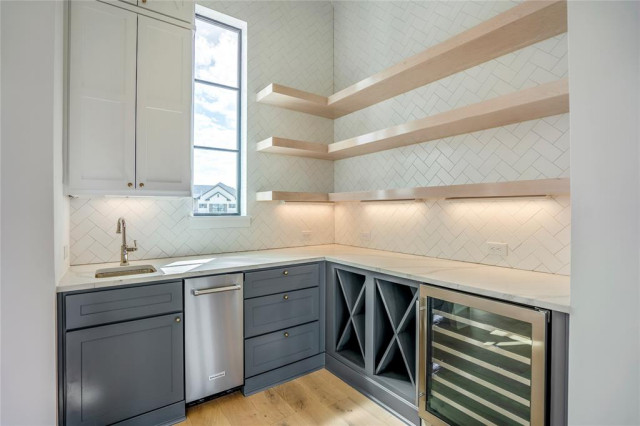 Coastal Style Masterpiece - Beach Style - Home Bar - Houston - by Gary ...