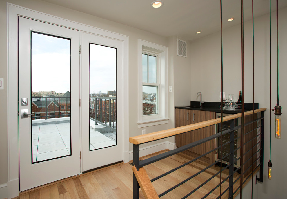 Condo Kitchens - Contemporary - Home Bar - DC Metro - by Four Brothers ...