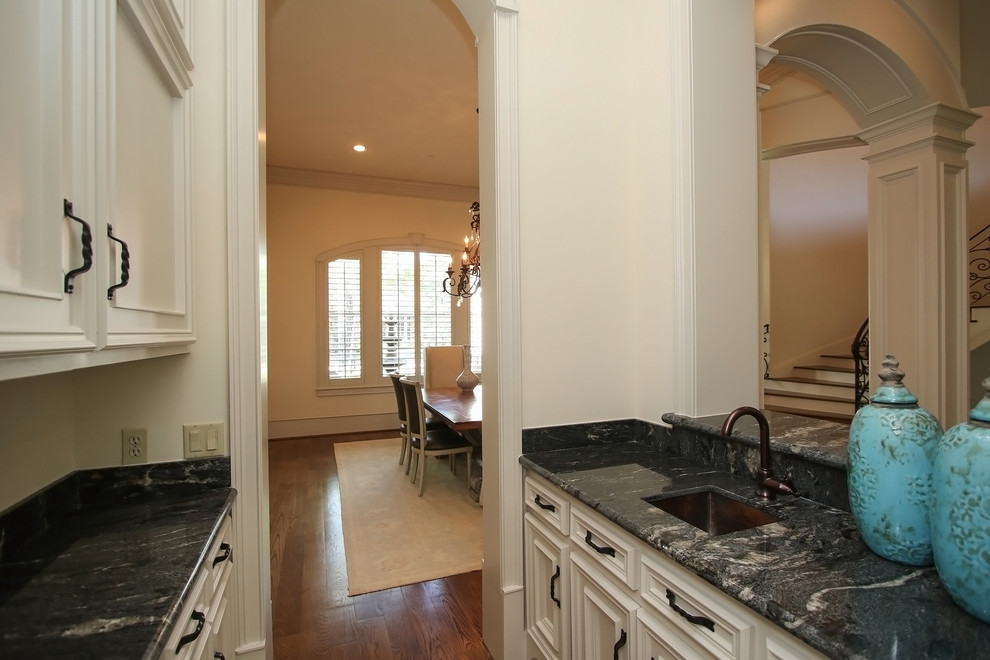 Country French Brick & Stucco - Traditional - Home Bar - Houston - by ...