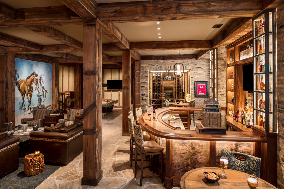 COUNTRY RETREAT - Rustic - Home Bar - Milwaukee - by SCHLAGENHAFT ...