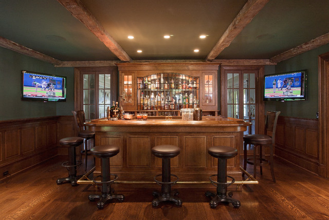 Country Villa - Traditional - Home Bar - New York - by Doyle Coffin ...