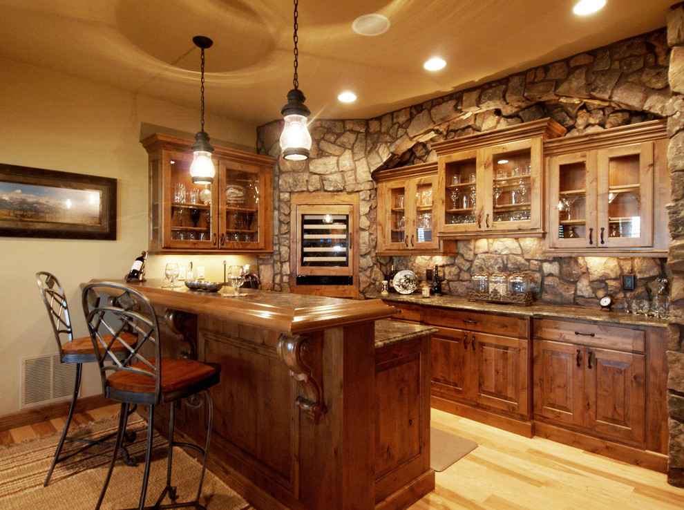 Cozy Home Bar Remodel - Traditional - Home Bar - Denver - by User | Houzz