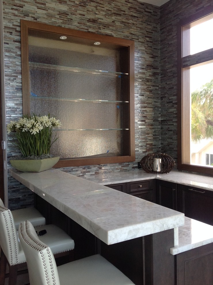 Curacao - Modern - Home Bar - Miami - by Kunstlerstone dba Coastal ...