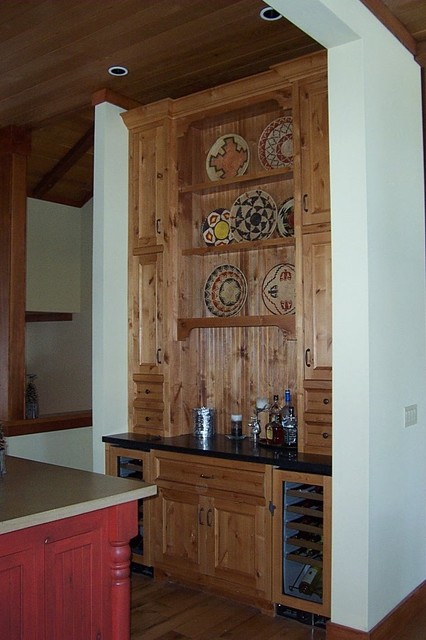 Custom Alder Bar - Craftsman - Bar de Salon - Austin - par JDV ...