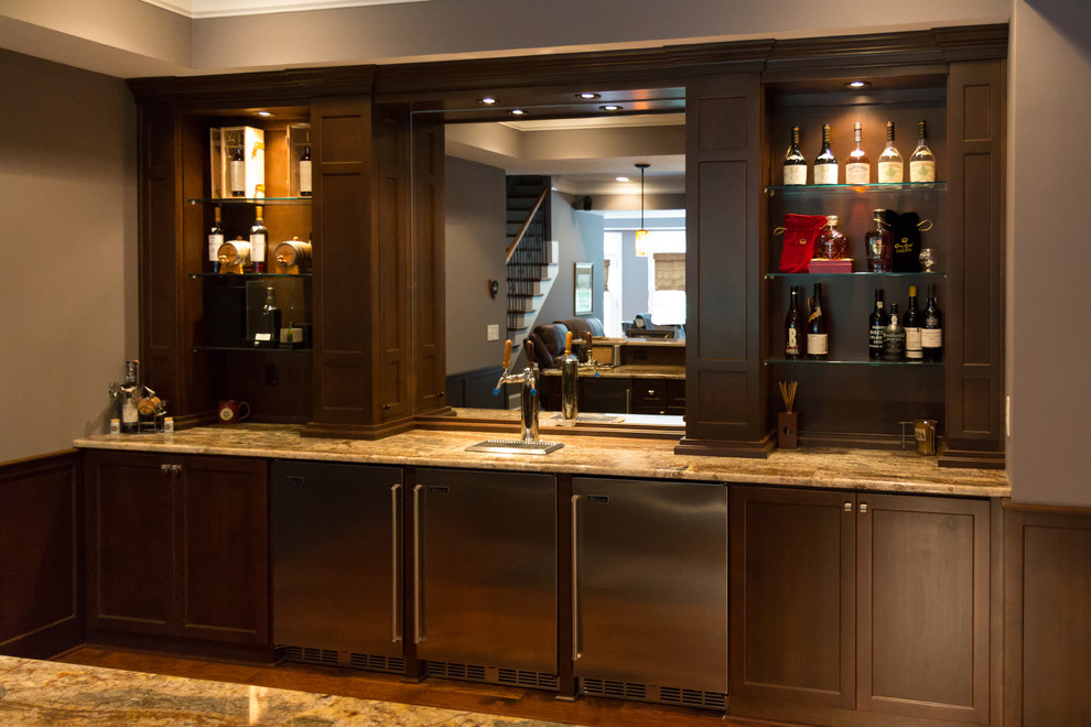 Custom Bar & Living Area - Contemporary - Home Bar - Raleigh - by ...