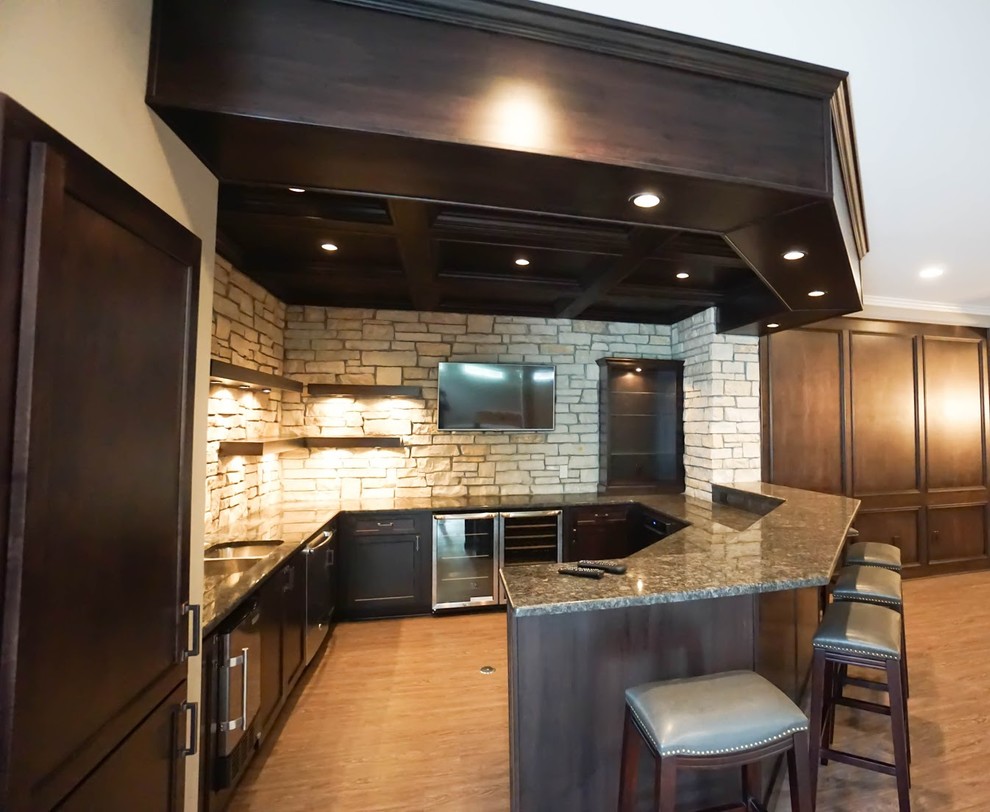 Custom Bars & Mill work - Traditional - Home Bar - Detroit - by ...