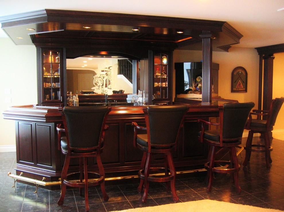 Custom Bars - Craftsman - Home Bar - Detroit - by Compo Builders Inc ...