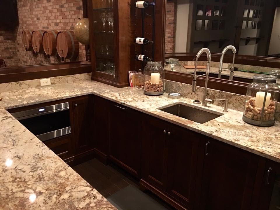 Custom Basement Bar - Contemporary - Home Bar - Atlanta - by Top Tops ...