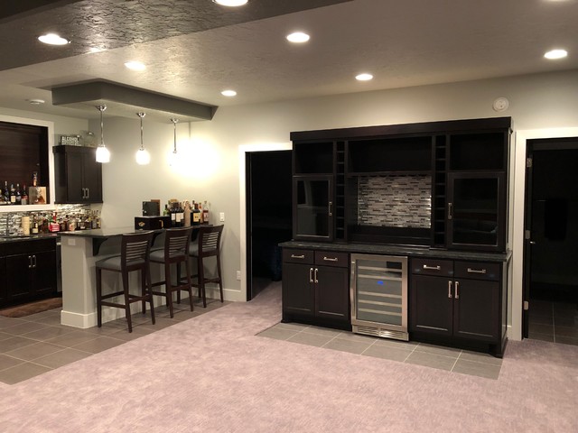 Custom Bourbon Bar - Traditional - Home Bar - Other - by KMA Storage ...