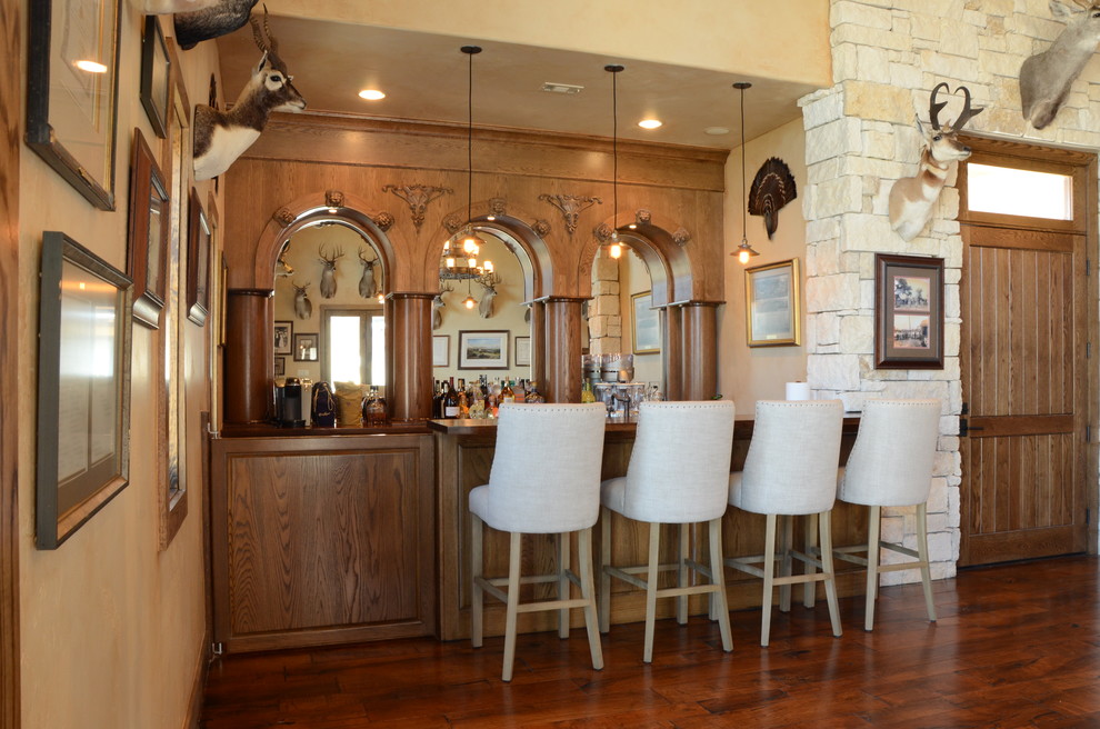 Custom designed home bar - Mediterranean - Home Bar - Austin - by ...