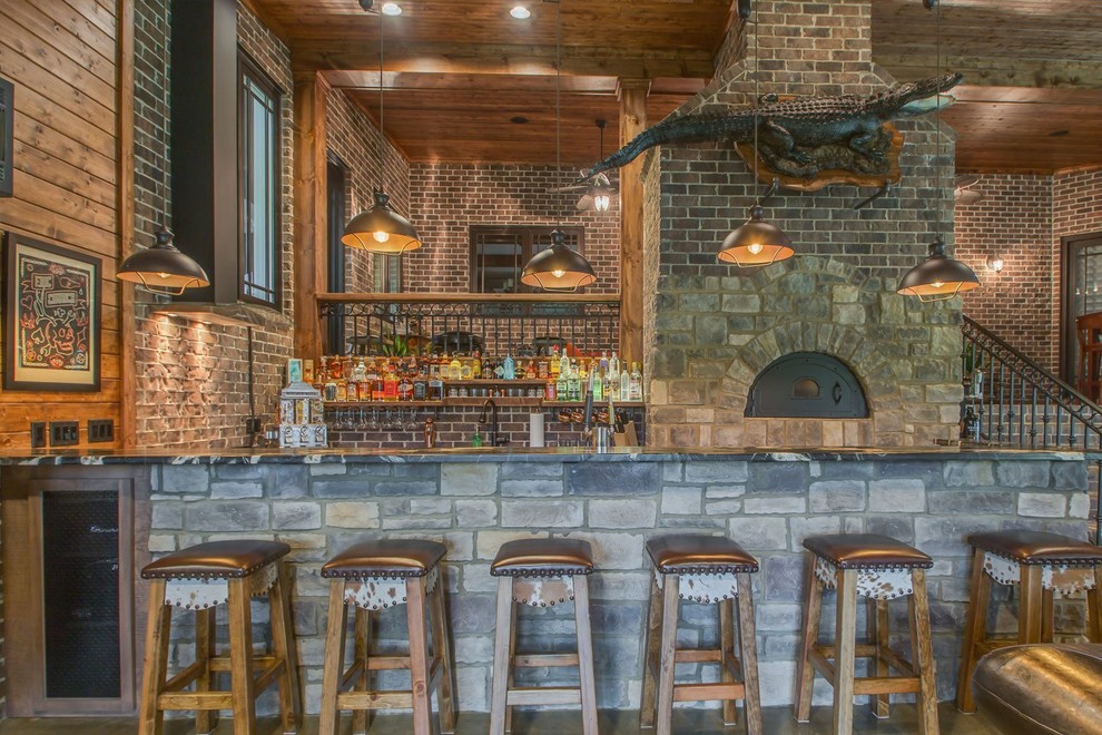 Custom Entertainment Area - Rustic - Home Bar - Portland - by ERS ...