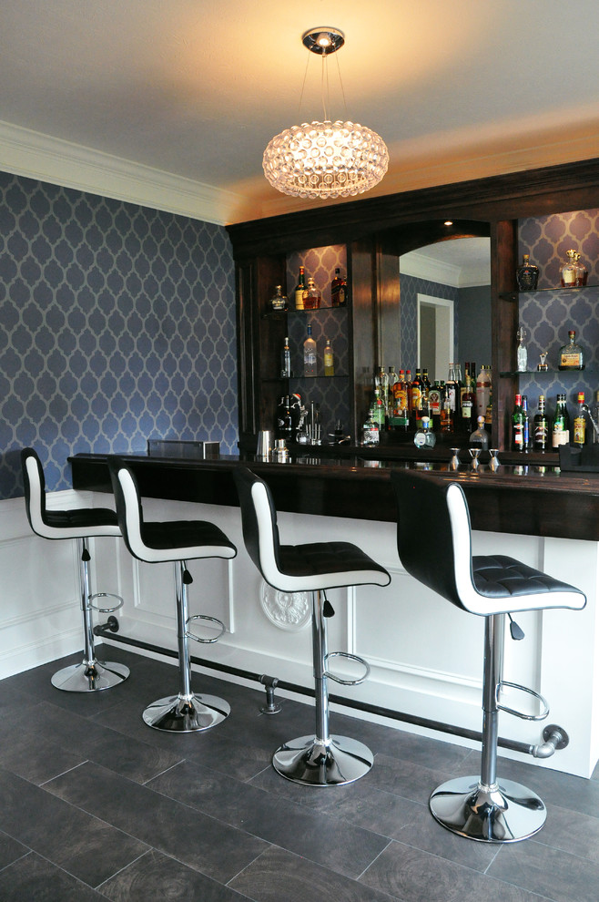 Custom Home Bar - Contemporary - Home Bar - New York - by UDN, Inc. | Houzz