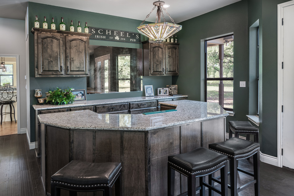 Custom Home Design - Rustic - Home Bar - Austin - by Lace Designs | Houzz