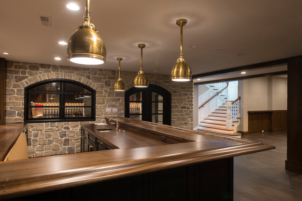 Grand Manor House - Traditional - Home Bar - St Louis - by R.E.A Homes ...