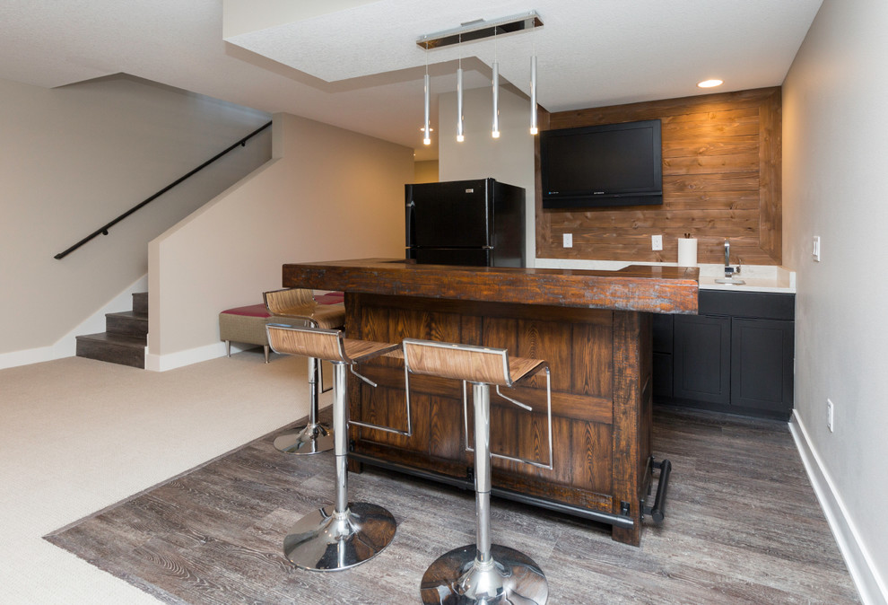 Custom Home with Rooftop Patio - Contemporary - Home Bar - Other - by ...