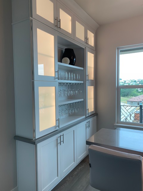 Custom hutch - Modern - Home Bar - Sacramento - by J Anthony Interiors ...