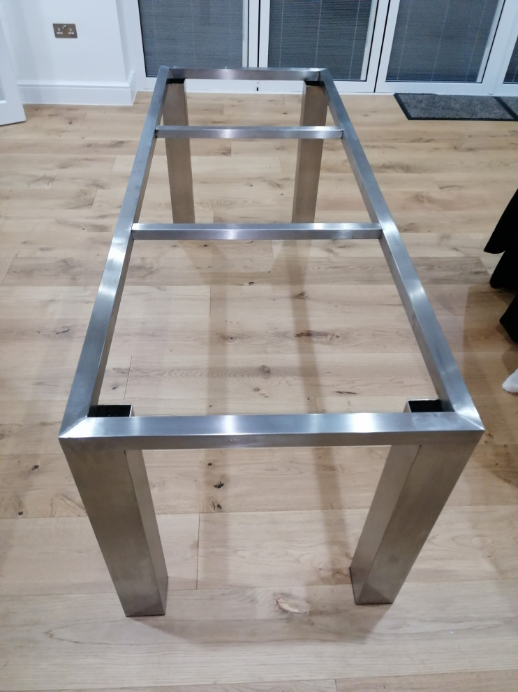 Custom Made Stainless Steel Table Frames - Modern - Home Bar - Surrey ...