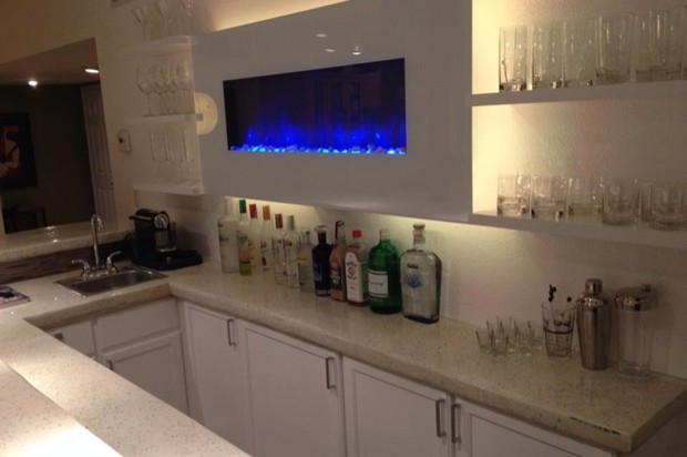 Custom Mid Century Modern Bar - Midcentury - Home Bar - Los Angeles ...