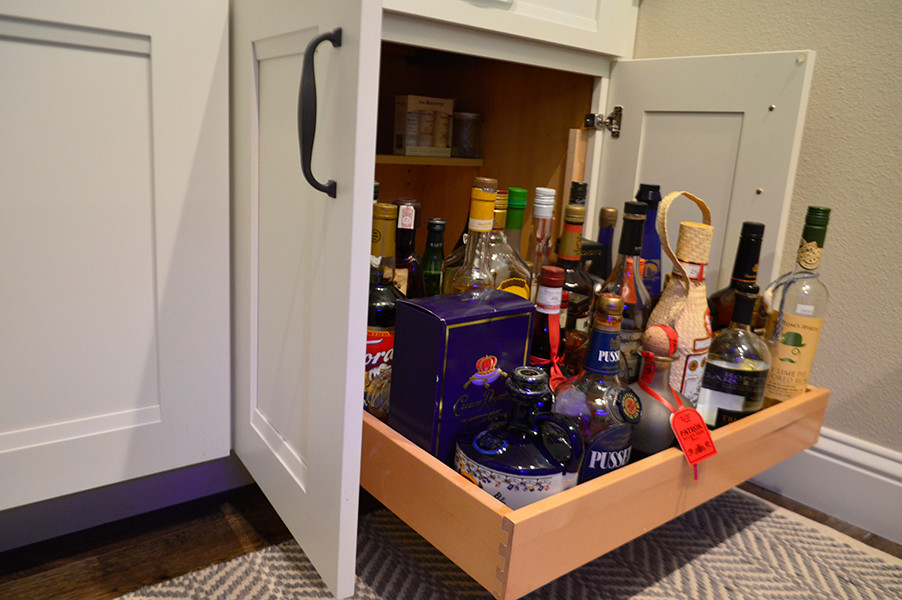 Custom Texan Bar and Kitchen Renovation - Traditional - Home Bar ...