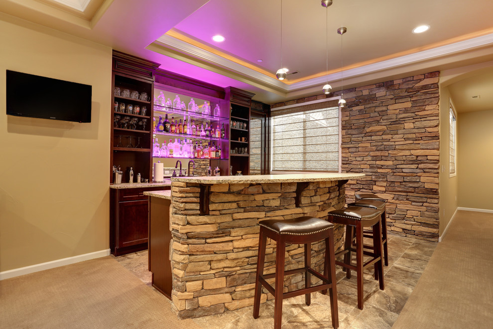 Dazzling Castle Pines Home with Theater and Bar with uplighting ...