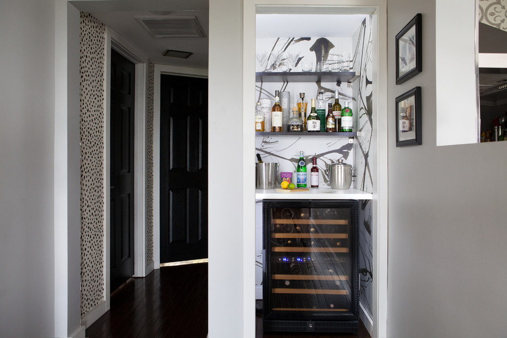 Den Renovation: Home Bar - Transitional - Home Bar - San Francisco - by ...