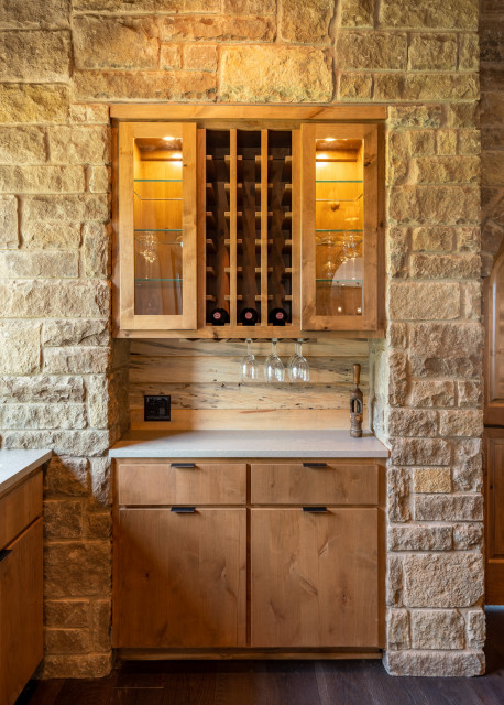Driftwood Rustic Farmhouse - Country - Home Bar - Austin - by Jenkins ...