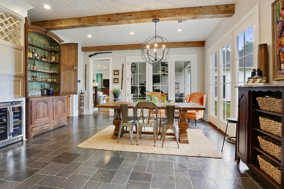 Eclectic Industrial Farmhouse - Home Bar - New Orleans - by Ourso ...