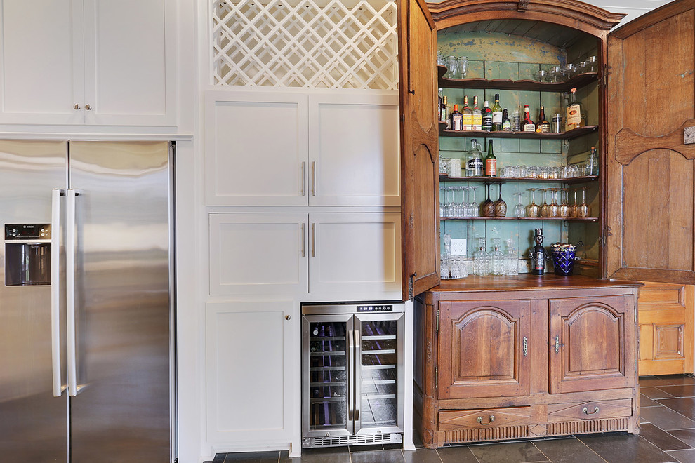 Eclectic Industrial Farmhouse - Home Bar - New Orleans - by Ourso ...