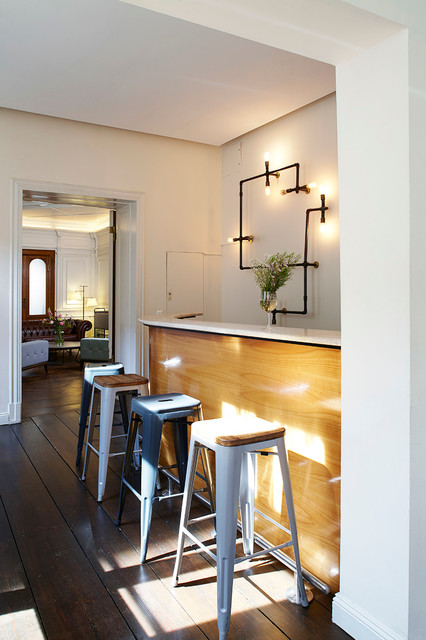 Contemporary Office Design in a Listed Building - Industrial - Home Bar ...