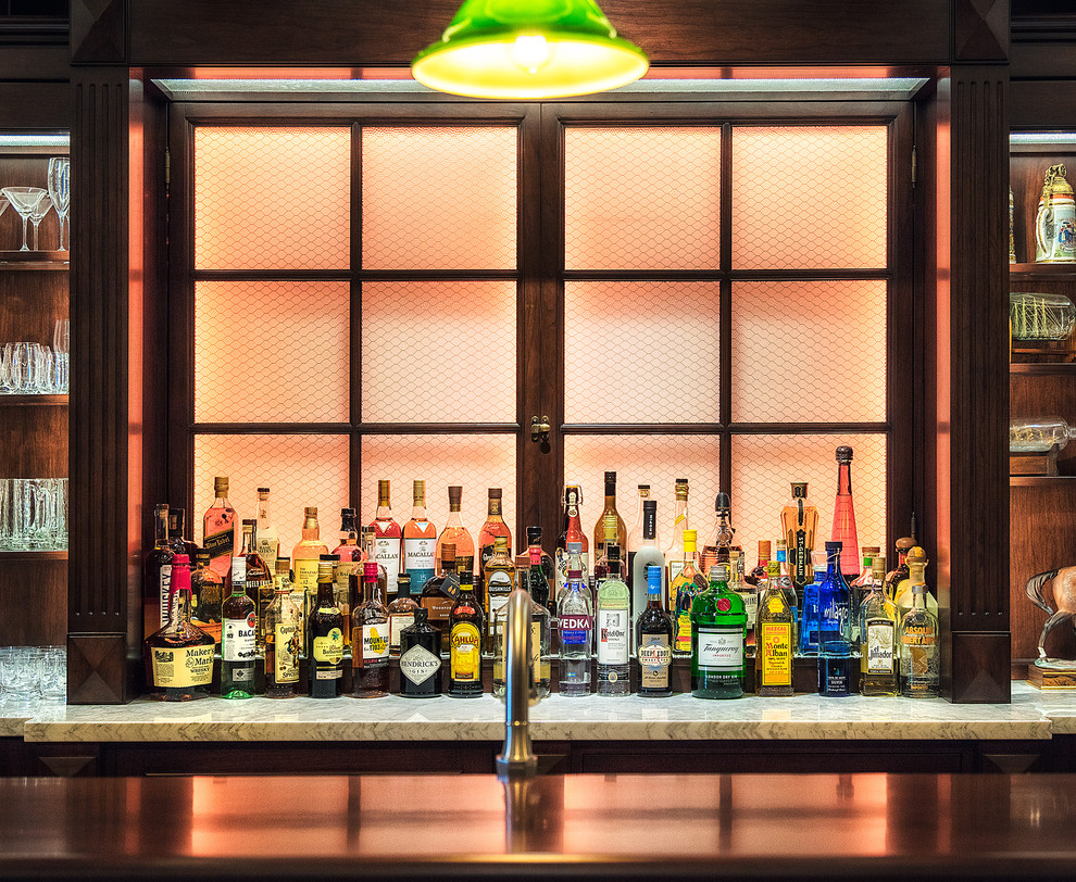 English Gentleman's Bar - Traditional - Home Bar - Denver - by Futurian ...