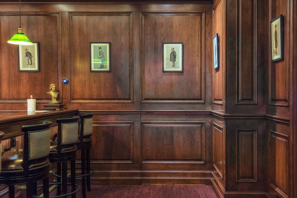 English Gentleman's Bar - Traditional - Home Bar - Denver - by Futurian ...