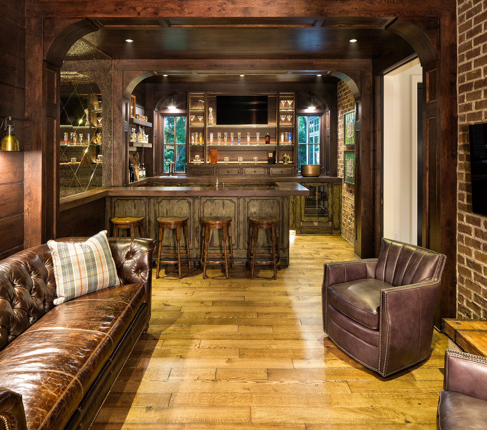 European Cottage - Traditional - Home Bar - Minneapolis - by Pillar ...