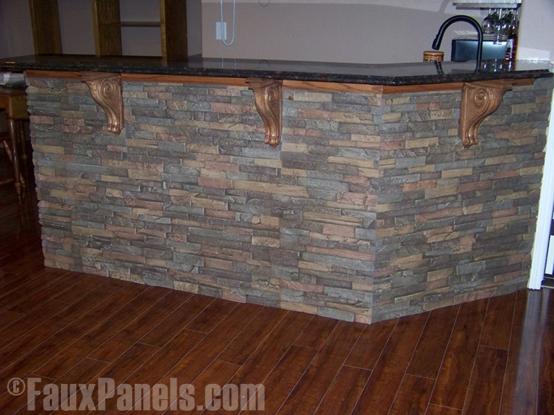 Faux Stone Wet Bar Designs - Transitional - Home Bar - Charlotte - by ...