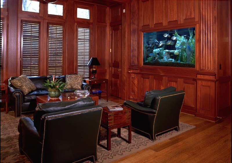 Formal Den/Bar Divider - Traditional - Home Bar - Houston - by The Fish ...