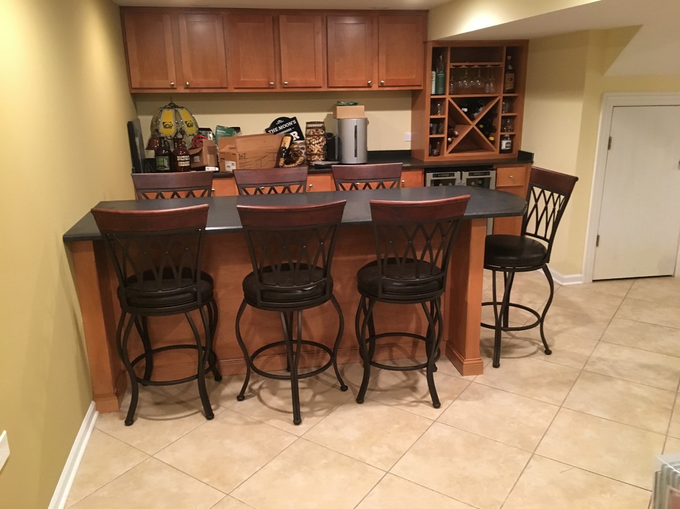 Glenview basement - Transitional - Home Bar - Chicago - by Built Custom ...
