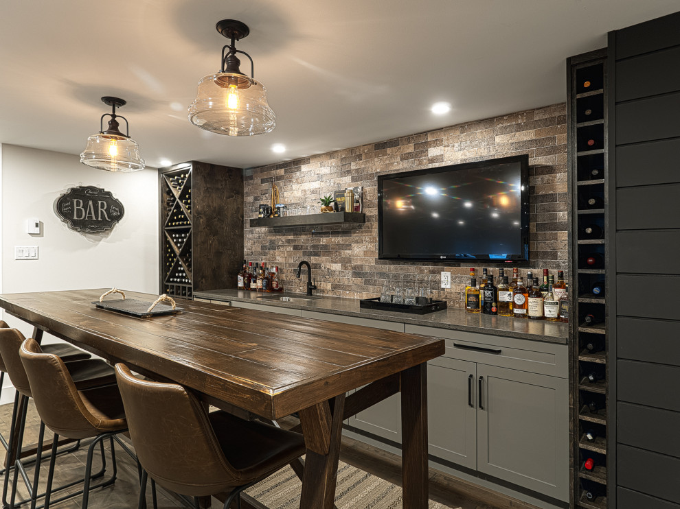 Halfway Lake Drive - Contemporary - Home Bar - Other - by Staged For ...