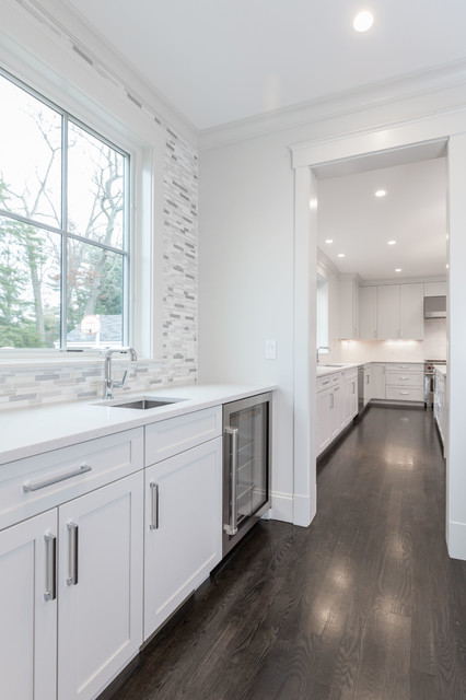 Hip-Roof Colonial - Transitional - Home Bar - Boston - by Copper Leaf ...