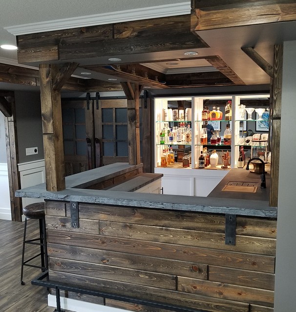 Bars Made Of Stone Wood 10 Stylish Outdoor Stone Bar Ideas (The Best