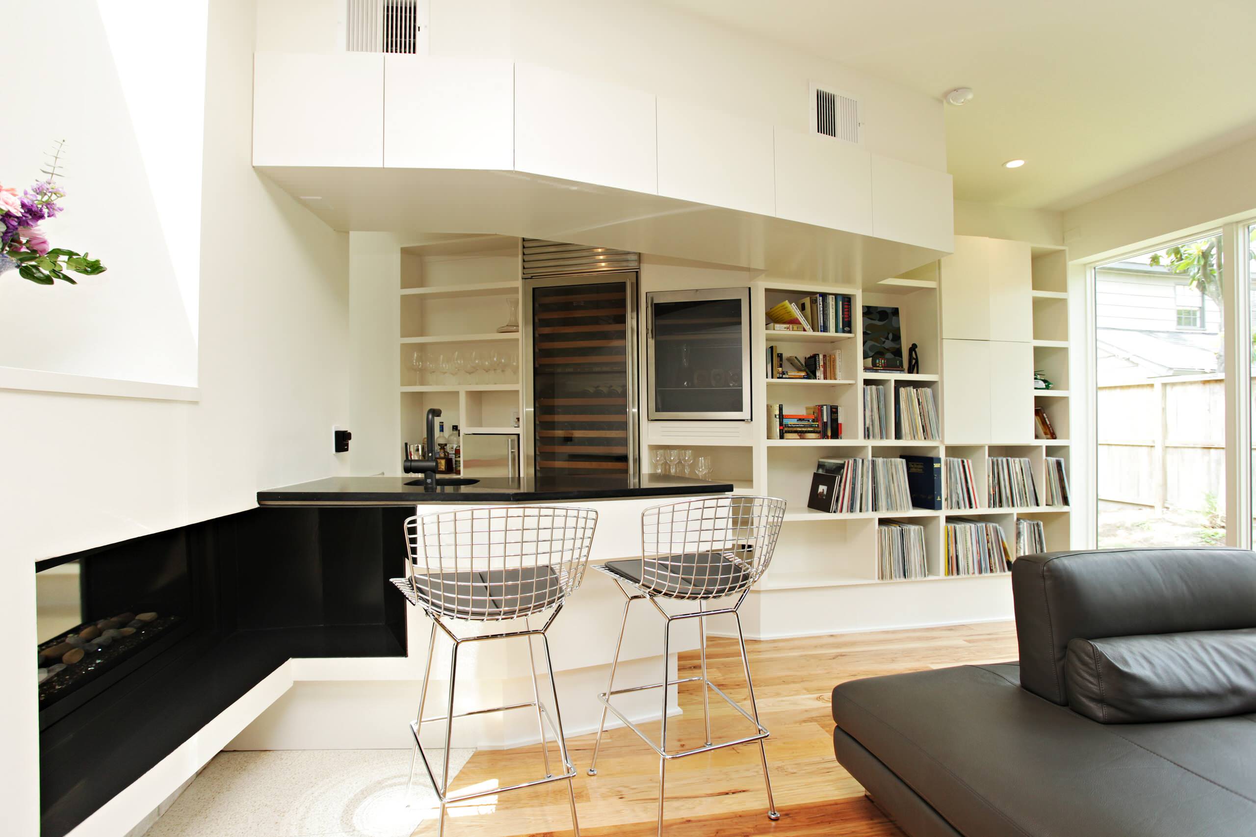 Home Library Design Simple Bar