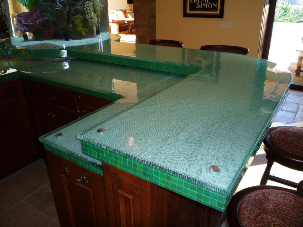 Illuminating Glass Counter Tops - Home Bar - Los Angeles - by Victor ...