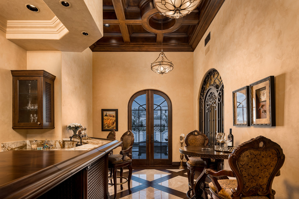Italian Villa Mansion by Fratantoni Design - Traditional - Home Bar ...
