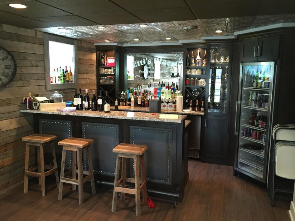 Kitchens - Rustic - Home Bar - Chicago - by Jim's Custom Woodworking ...