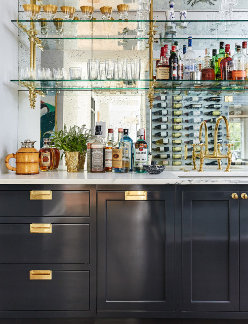 Ladue - Midcentury - Home Bar - St Louis - by Bozich Construction | Houzz