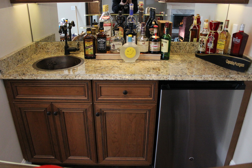 Laundry/ Fireplace/ Bar - Traditional - Home Bar - New York - by ...