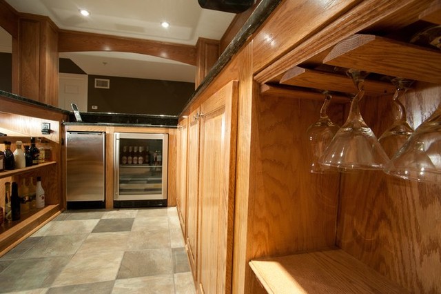 Lower Level w/ Custom Wet Bar - Exton, PA - Traditional - Home Bar ...