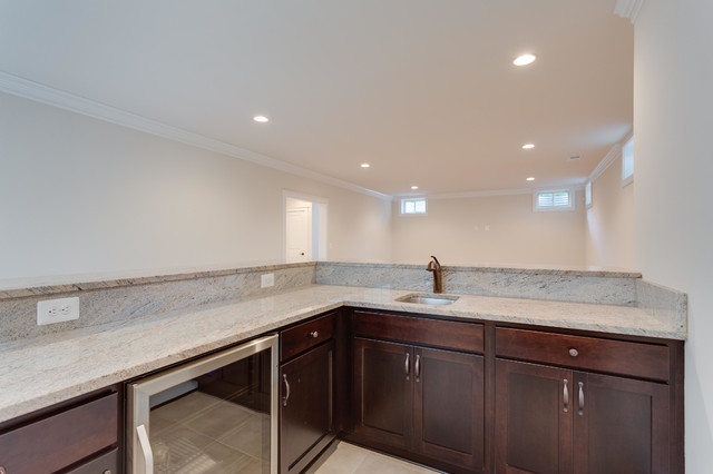 Lower Level Wet Bar - Traditional - Home Bar - DC Metro - by Reel Homes ...