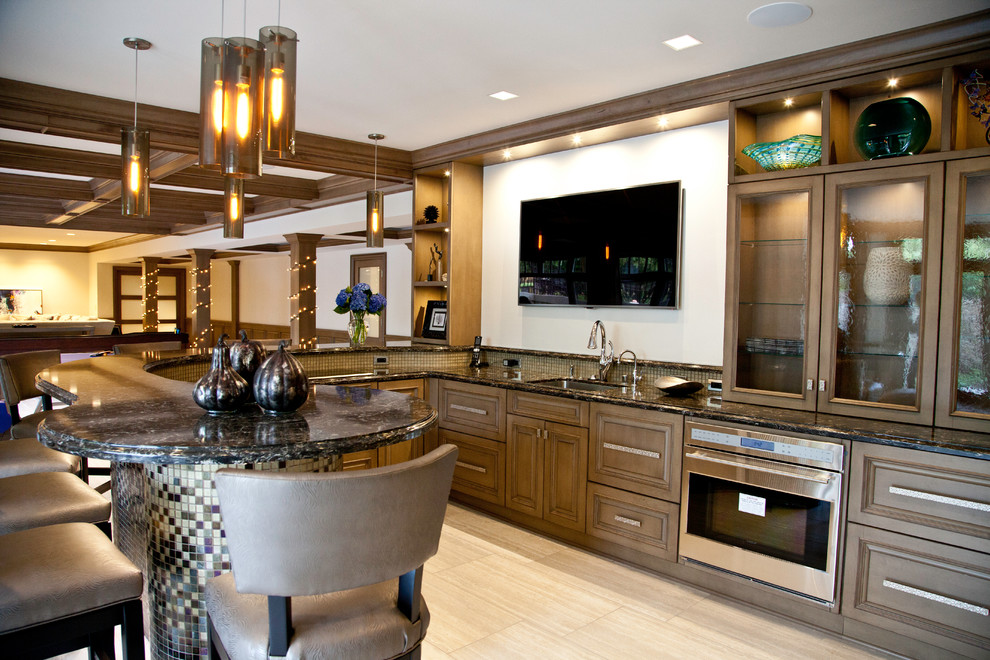 Luxurious Lower Level - Transitional - Home Bar - Other - by Dream ...