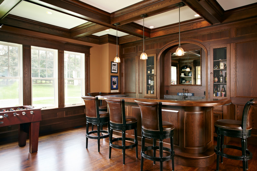 Luxury on Ridge - Traditional - Home Bar - New York - by Merrick ...